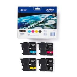 Brother LC-985 Tintenpatronen Value Pack mit Schwarz, Cyan, Gelb und Magenta