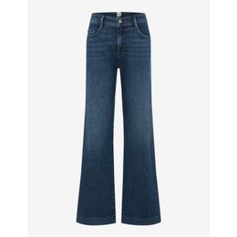 Brax Damen Five-Pocket-Hose Style MAINE USED REGULAR BLUE, denim blau regular, Gr. 46K