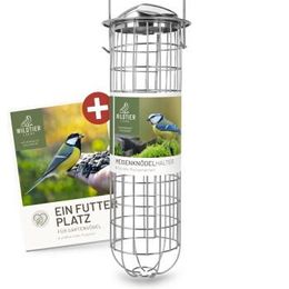 wildtier liebe Meisenkn&ouml;delhalter 31cm, Silber