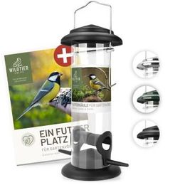 wildtier liebe Futters&auml;ule f&uuml;r Samen, K&ouml;rner & Kerne 23,5cm, Schwarz