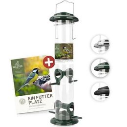wildtier liebe Futters&auml;ule f&uuml;r Samen, K&ouml;rner & Kerne 38cm, Gr&uuml;n