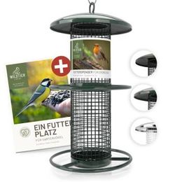 wildtier liebe Futterspender f&uuml;r Erdn&uuml;sse 26cm, Gr&uuml;n