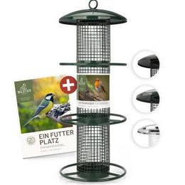 wildtier liebe Futterspender f&uuml;r Erdn&uuml;sse 35cm, Gr&uuml;n