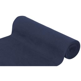 buttinette Glatter B&uuml;ndchenstoff "Comfort", marine