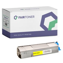 FairToner Kompatibel f&uuml;r OKI C 5950 DN (43865721) Toner Gelb