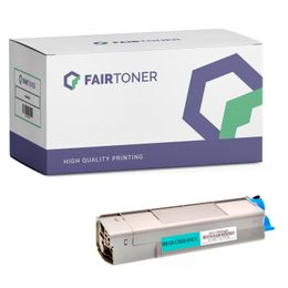 FairToner Kompatibel f&uuml;r OKI C 5800 DN (43324423) Toner Cyan XL