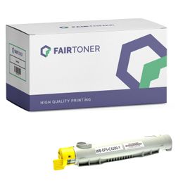 FairToner Kompatibel f&uuml;r Epson Aculaser C 4200 DTN (C13S050242 / 0242) Toner Gelb