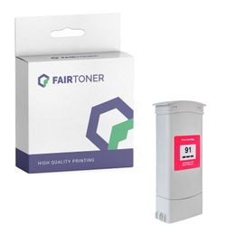 FairToner Kompatibel f&uuml;r HP 91 (C9464A) Druckerpatrone Matt Schwarz
