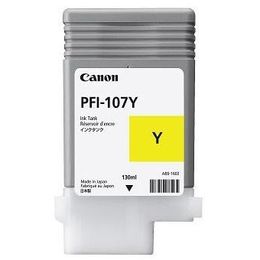 Original Canon imagePROGRAF IPF 670 MFP L 24 (6708B001 / PFI-107Y) Druckerpatrone Gelb