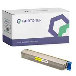FairToner Kompatibel f&uuml;r OKI C 801 DN (44643001) Toner Gelb