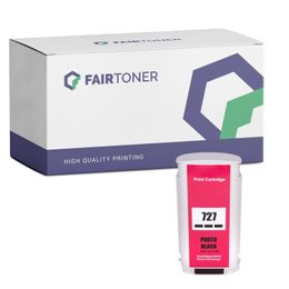 FairToner Kompatibel f&uuml;r HP B3P23A / 727 Druckerpatrone Photo Schwarz