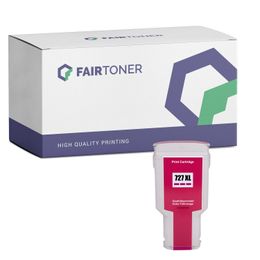 FairToner Kompatibel f&uuml;r HP DesignJet T 1500 ePrinter PS 36 Inch (F9J77A / 727) Druckerpatrone Magenta