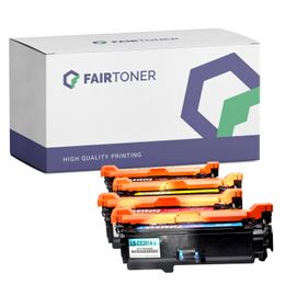 4er Multipack Set Kompatibel f&uuml;r HP CE250X-53A Color LaserJet CP 3520 Series Toner