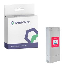FairToner Kompatibel f&uuml;r HP 91 (C9467A) Druckerpatrone Cyan