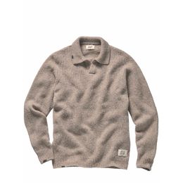 Bob Herren Strickpolo Vegas Beige 45 % Wolle, 30 % Alpaka, 25 % Polyamid