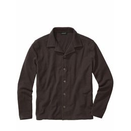 Mey & Edlich Mey & Edlich Herren Jersey-Cardigan Braun 100 % Baumwolle