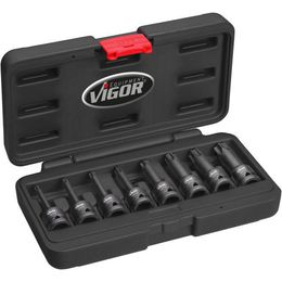 Vigor Kraft-Stecknuss-Satz Impact screwdriver socket set for internal TORX&reg; profile V7017