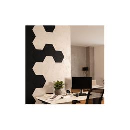 Home Deluxe Akustikplatten Hexagon selbstklebend SILENT - 5er Set Schwarz