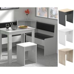 Vcm Holz Sitzhocker W&uuml;rfel Fu&szlig;ablage mit den Ma&szlig;en H. 45 x B. 40 x T. 30 cm Beistelltisch Esal
