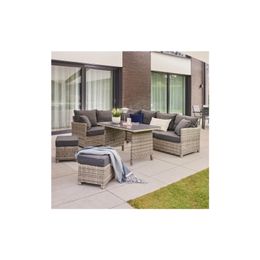 Home Deluxe Rattan Sitzgruppe inkl. Tisch BAHIA
