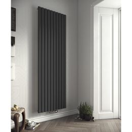 XIMAX Raumheizk&ouml;rper Fortuna 1800 mm x 236 mm 494 Watt Mittenanschluss Anthrazit RAL 7016