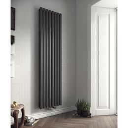 XIMAX Raumheizk&ouml;rper Fortuna Duplex 1800 mm x 236 mm 694 Watt Mittenanschluss Anthrazit RAL 7016