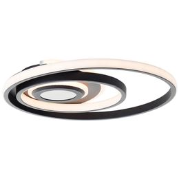 Brilliant LED Deckenleuchte Opame LED Deckenlampe , 42 cm , 4400 lm , dimmbar , 3000-6500 K , Metall , schwarz