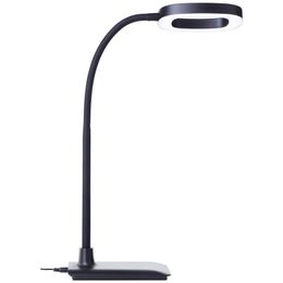 Brilliant Schreibtischlampe Maskat LED-Schreibtischleuchte , 43cm , 880lm , 5000K , dimmbar , Flexarm , schwarz