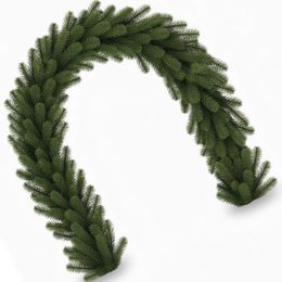 NYVI Weihnachtsgirlande Xmas Premium 270 cm - K&uuml;nstliche Voll-PE Spritzguss Girlande - Naturgetreu - Dekogirlande f&uuml;r Weihnachten