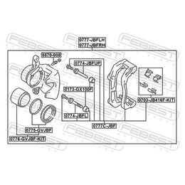 FEBEST Halter, Bremssattel 0777C-JBF f&uuml;r Suzuki