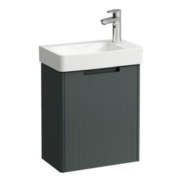 Laufen Juna Waschtisch-Set H8658672661141 1 Hahnloch, ohne &Uuml;berlauf, 480x280 mm, verkehrsgrau