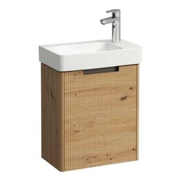 Laufen Juna Waschtisch-Set H8658672671141 1 Hahnloch, ohne &Uuml;berlauf, 480x280 mm, Eiche