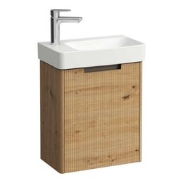 Laufen Juna Waschtisch-Set H8658662671131 1 Hahnloch, ohne &Uuml;berlauf, 480x280 mm, Eiche