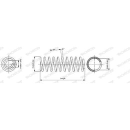 Monroe Fahrwerksfeder OESpectrum SPRINGS SP0736 f&uuml;r Volvo