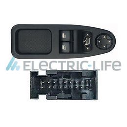 ELECTRIC LIFE Schalter, Fensterheber vorne links ZRPGP76008 f&uuml;r Peugeot