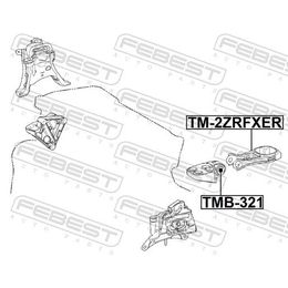FEBEST Lagerung, Motor TMB-321 unten f&uuml;r TOYOTA