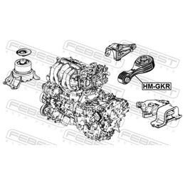 FEBEST Lagerung, Motor HM-GKR hinten f&uuml;r HONDA