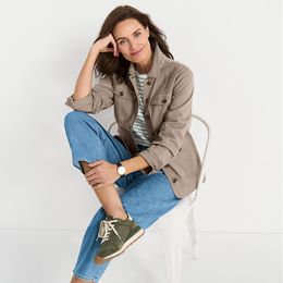 LANDS' END Utility-Jacke f&uuml;r Damen, Damen, size: regular, Braun, Elasthan/Kunstseide/Lyocell (Viskose), by Lands' End