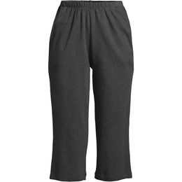 LANDS' END Sport Knit Caprihose f&uuml;r Damen, Damen, size: regular, Schwarz, Baumwolle, by Lands' End