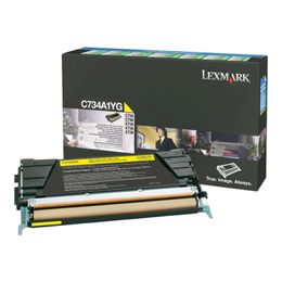 Original Lexmark X 738 DTE (C734A1YG) Toner Gelb