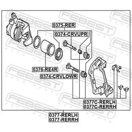 FEBEST Bremssattel 0377-RERRH Hinterachse rechts f&uuml;r HONDA