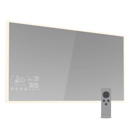 Blumfeldt Infrared Heater Smart Mirror Infrarot 600 W IP44 Schwarz 120 x 60 cm
