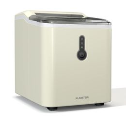 Klarstein ChillOut Eisw&uuml;rfelmaschine 12 kg /Tag 9 Eisw&uuml;rfel in 8 Minuten 120 Watt Wassertank Creme