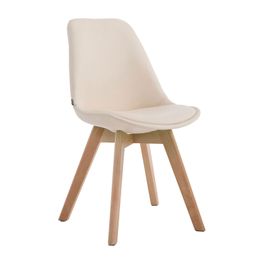 CLP Esszimmerstuhl MANADO mit Kunstlederbezug Lehnstuhl mit Holzgestell Polsterstuhl in verschiedenen Farben erh&auml;ltlich Sitzh&ouml;he 47 cm