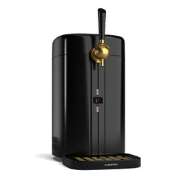 Klarstein FrostBrew Bierzapfanlage CO2-Drucksystem Thermok&uuml;hlung 3-12 &deg;C LED-Temperaturanzeige Schwarz/Antik-Gold-Metallic