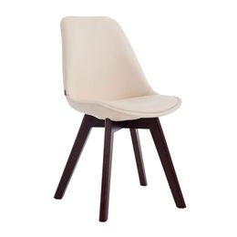 CLP Esszimmerstuhl MANADO mit Kunstlederbezug Lehnstuhl mit Holzgestell Polsterstuhl in verschiedenen Farben erh&auml;ltlich Sitzh&ouml;he 47 cm