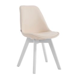 CLP Esszimmerstuhl MANADO mit Kunstlederbezug Lehnstuhl mit Holzgestell Polsterstuhl in verschiedenen Farben erh&auml;ltlich Sitzh&ouml;he 47 cm