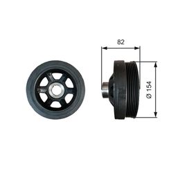 GATES Riemenscheibe, Kurbelwelle DriveAlign&reg; TVD1139 f&uuml;r Mercedes KG MOBILITY