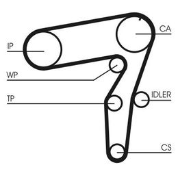 CONTINENTAL CTAM Wasserpumpe + Zahnriemensatz CT968WP1 f&uuml;r LANCIA Fiat ALFA ROMEO