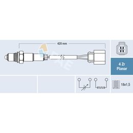 FAE Lambdasonde 77288 f&uuml;r HYUNDAI KIA STANDARD AUTOMOBILE